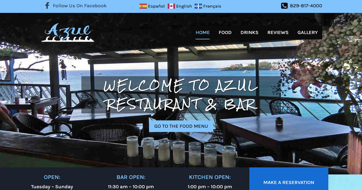 Azul Restaurant & Bar On Sosua Bay - Azul Restaurant & Bar